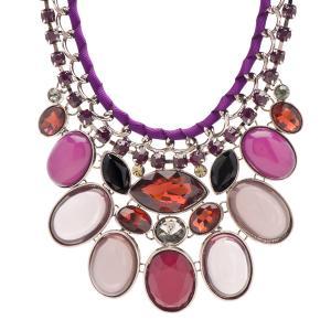 Purple Rain Jewel Necklace on Luulla
