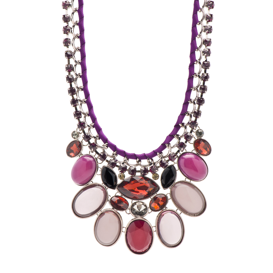 Purple Rain Jewel Necklace on Luulla
